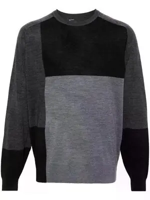 Neil Barrett Colour-block Wool Jumper
