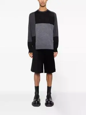 Neil Barrett Colour-block Wool Jumper