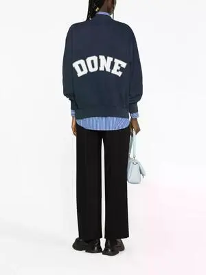 We11Done Logo Print Cotton Sweatshirt