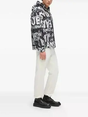 Karl Lagerfeld Logo Print Hooded Jacket
