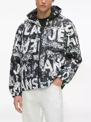 Karl Lagerfeld Logo Print Hooded Jacket