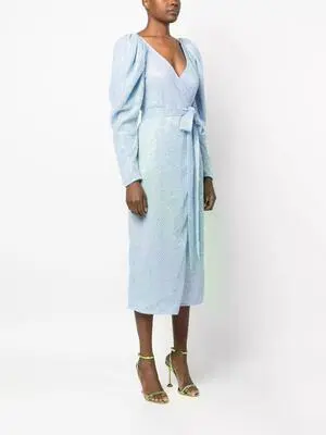 ROTATE BY BIRGER CHRISTENSEN Sequin Midi Dress