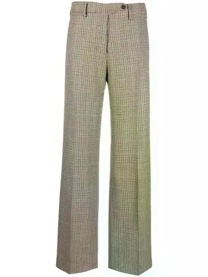 N°21 Check-print Wool Trousers