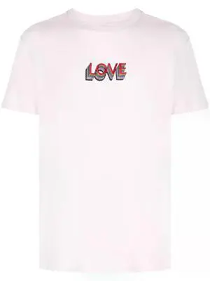 Viktor & Rolf Love-print Cotton-blend T-shirt - Pink