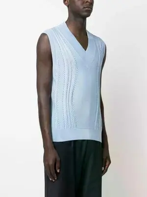 Viktor & Rolf Cable Knit V-neck Vest
