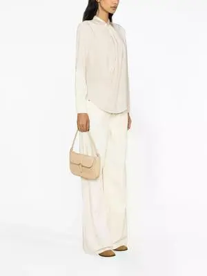 Rag & Bone Philippa Draped Satin Blouse