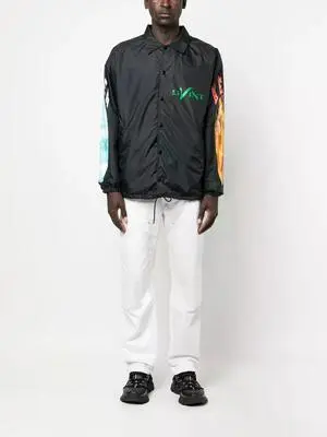 SAINT MXXXXXX Graphic Print Shirt Jacket