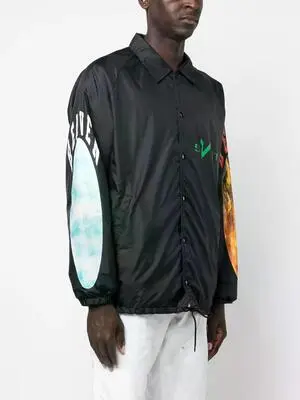 SAINT MXXXXXX Graphic Print Shirt Jacket