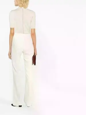 Ermanno Scervino High-waisted Tailored Trousers - White