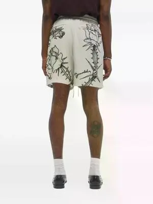DOMREBEL Graphic Print Drawstring Shorts