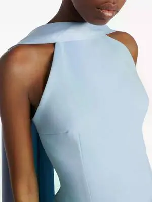 Solace London Cece Halterneck Maxi Dress - Blue