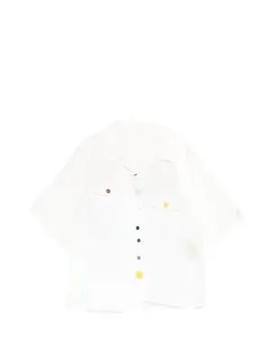 Undercover Linen Camp Collar Shirt - Neutrals