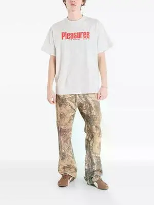 PLEASURES Hendrix Flared Print Jeans
