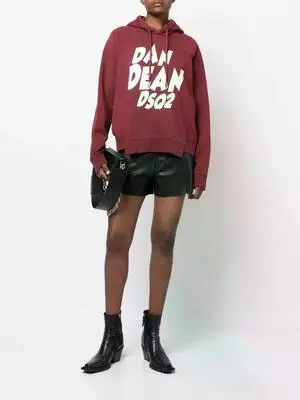 Dsquared2 Logo Print Drawstring Hoodie