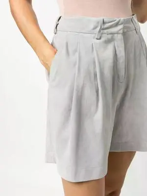 Fabiana Filippi Suede High-waisted Shorts