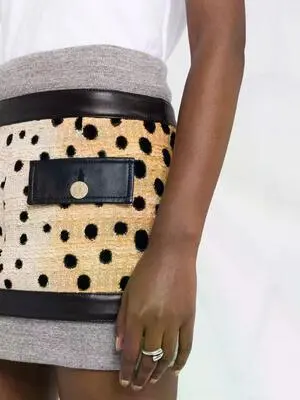 Dsquared2 Leopard-panelled Mini Skirt
