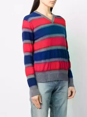 Dsquared2 Striped V-neck Jumper