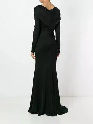 Givenchy Gathered Cascading Gown