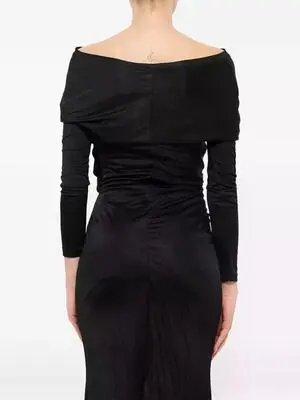Givenchy Long-sleeve Gathered Maxi Dress