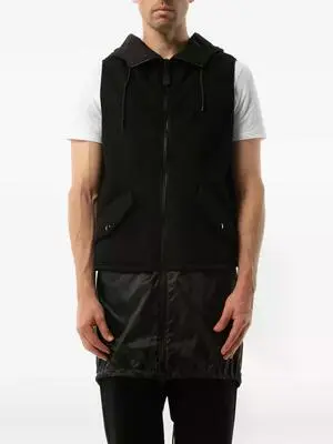 Givenchy Sleeveless Layered Hoodie - Black