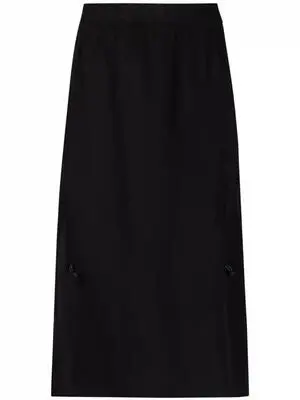Alexander McQueen Silk Midi Skirt