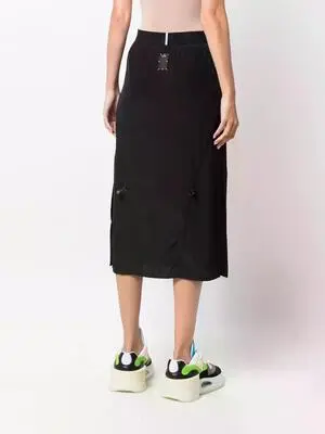 Alexander McQueen Silk Midi Skirt