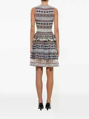 Alexander McQueen Jacquard Peplum Dress