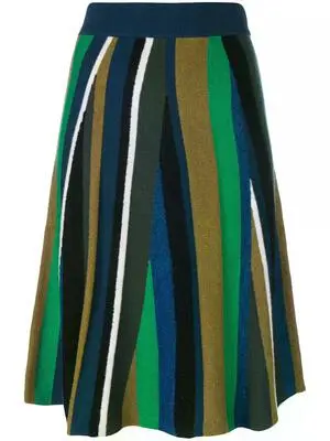 Kenzo Striped A-line Skirt - Multicolour