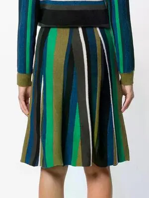 Kenzo Striped A-line Skirt