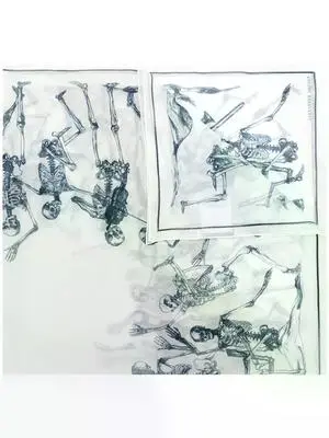 Alexander McQueen Dancing Skeleton Scarf