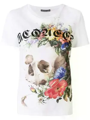Alexander McQueen Skull Print T-shirt - White