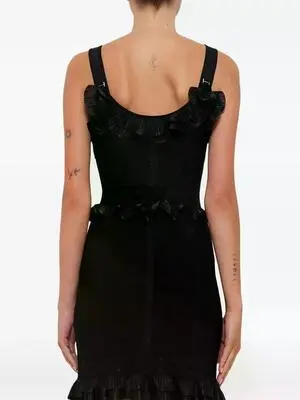 Alexander McQueen Ruffled Lace Jacquard Dress