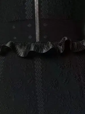 Alexander McQueen Ruffled Lace Jacquard Dress