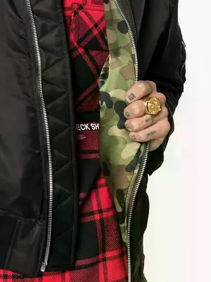 MASTERMIND WORLD Bomber Jacket With Camouflage Lining