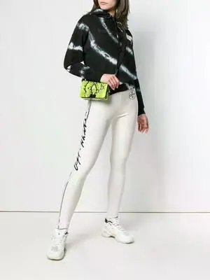 Off-White Graphic Print Leggings - White