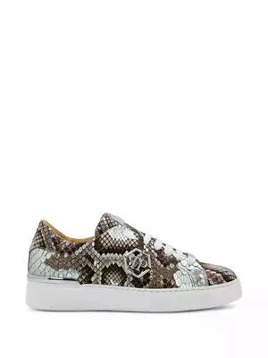 Philipp Plein Python-skin Sneakers - Brown