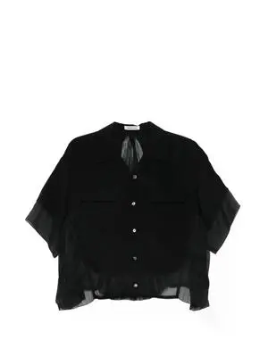 Undercover Pleated Shirt - Black