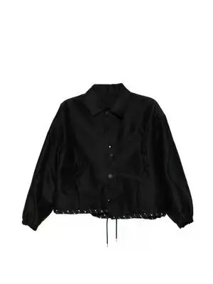 Undercover Printed Hem Jacket - Black