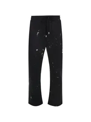 DOMREBEL Paint-splatter Logo-print Track Pants