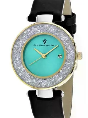 CHRISTIAN VAN SANT Dazzle 34mm Quartz Watch With Dial - Blue