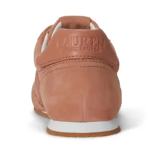 Ralph Lauren Suede & Leather Low-profile Lace-up Sneakers - Pink Sienna