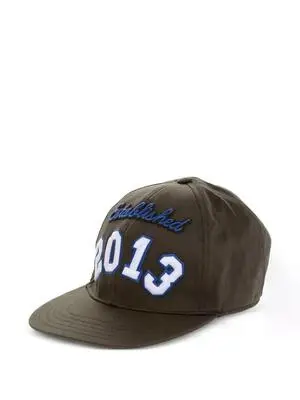 Off-White Embroidered Cotton Twill Baseball Cap