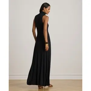 Ralph Lauren Sleeveless Turtleneck Maxi Dress
