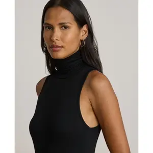 Ralph Lauren Sleeveless Turtleneck Maxi Dress