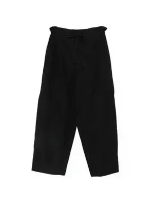 PT TORINO Drawstring Waist Trousers - Black