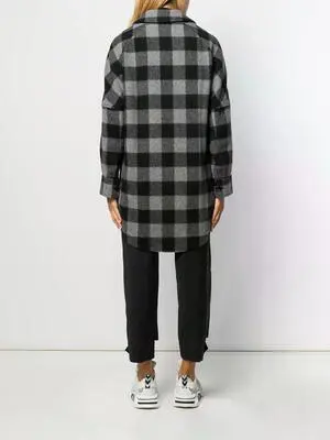 Woolrich Check Single-breasted Coat