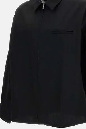 Jacquemus La Chemise Mecano Camicia Con Zip - Nero