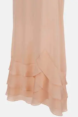 Simone Rocha Ruffled Skirt With Scalloped Hem - Rose