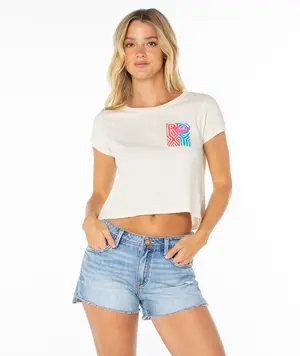 Roxy Echo T-shirt - Cloud Dancer Roxy Echo