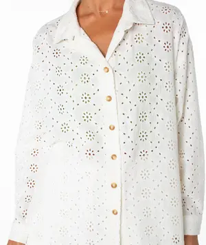 Roxy Morning Time" Eyelet Shirt